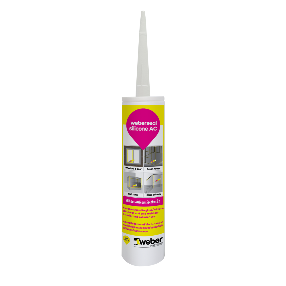 weberseal silicone AC : weber sealants > Sealants, foams & fixing ...